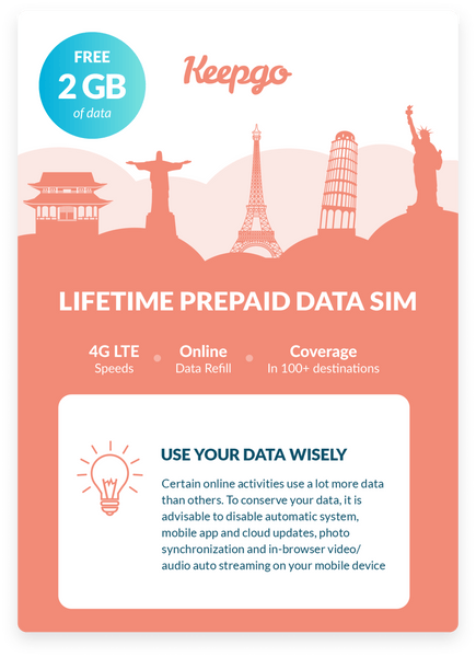 World SIM Card with Lifetime Global Data Coverage | Keepgo