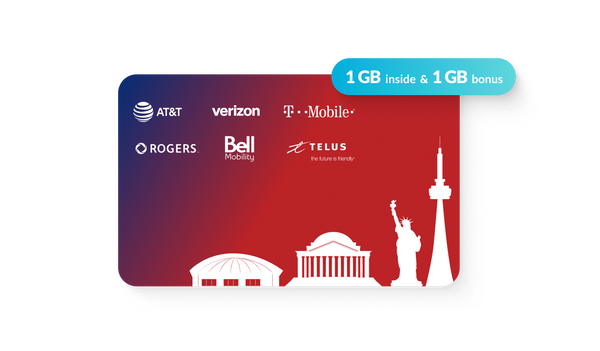 Lifetime SIM Card for USA, Canada & Mexico — No Expiry
